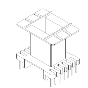 EE10 Bobbin, 4+4 Pins, 2 Section - Transformer & Inductor materials and ...