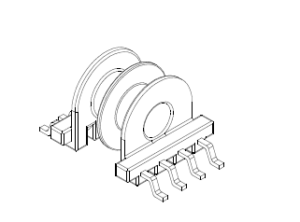 EP10 SMD Bobbin, 4+4 Pins, 2 Sections - Transformer & Inductor ...
