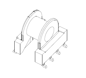 EP7 SMD Bobbin, 4+4 Pins, 1 Section - Transformer & Inductor materials ...
