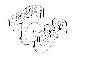 EP7 SMD Bobbin, 3+3 Pins, 1 Section, Type C - Transformer & Inductor ...
