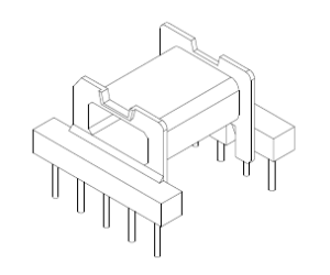 EFD25 Bobbin, 5+5 Pins, 1 Section - Transformer & Inductor materials ...