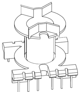 PQ3230 Bobbin, 6+6 Pins, 1 Section - Transformer & Inductor materials and Solution Provider