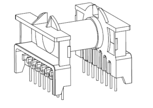 ETD39 Horizontal biobbin with 16 Pins - Transformer & Inductor materials and Solution Provider