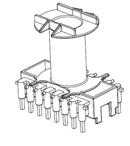ETD39 Vertical bobbin with 16 Pins - Transformer & Inductor materials ...